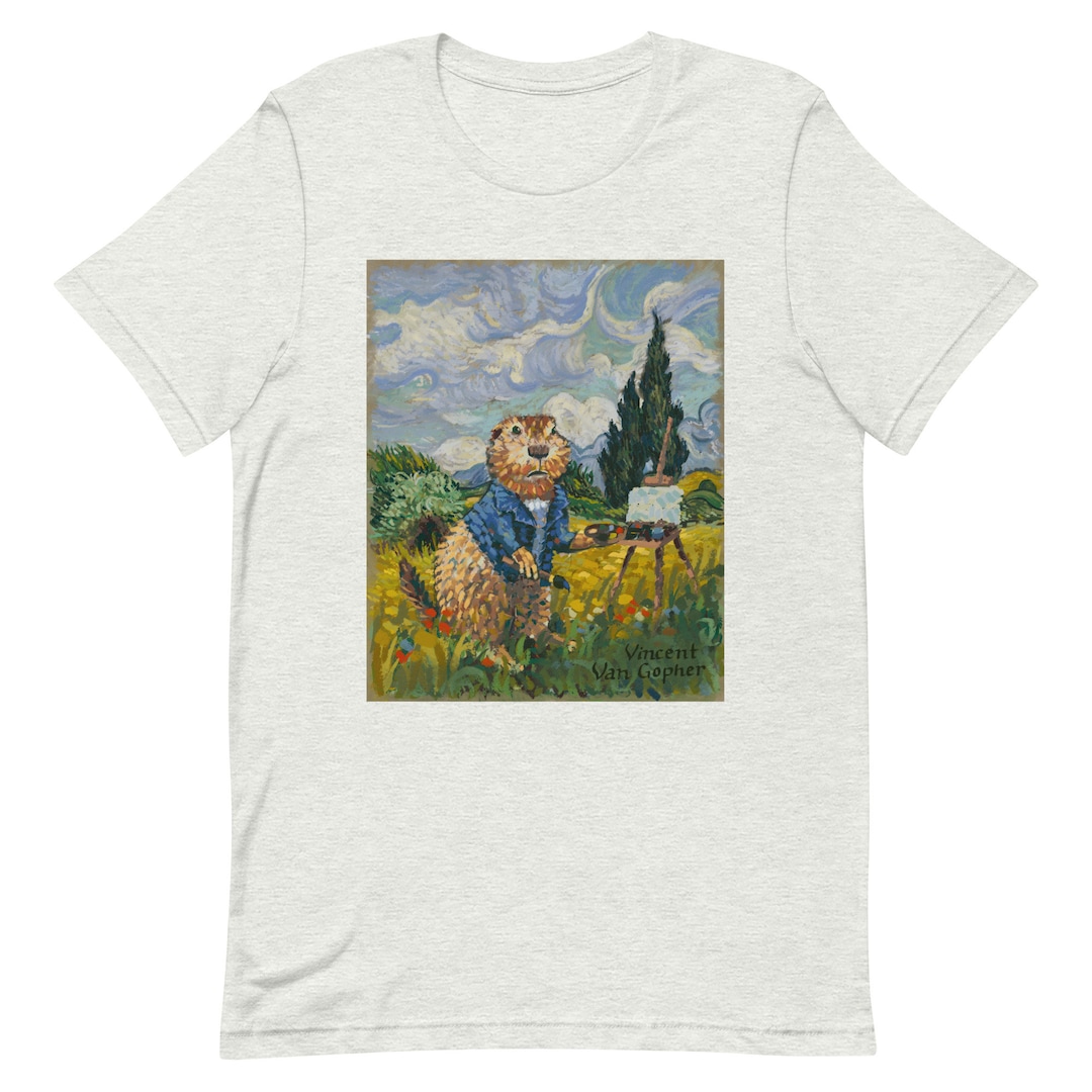 T Shirt Animal Art History Funny Vincent Van Gogh Joke Gift for Teacher ...