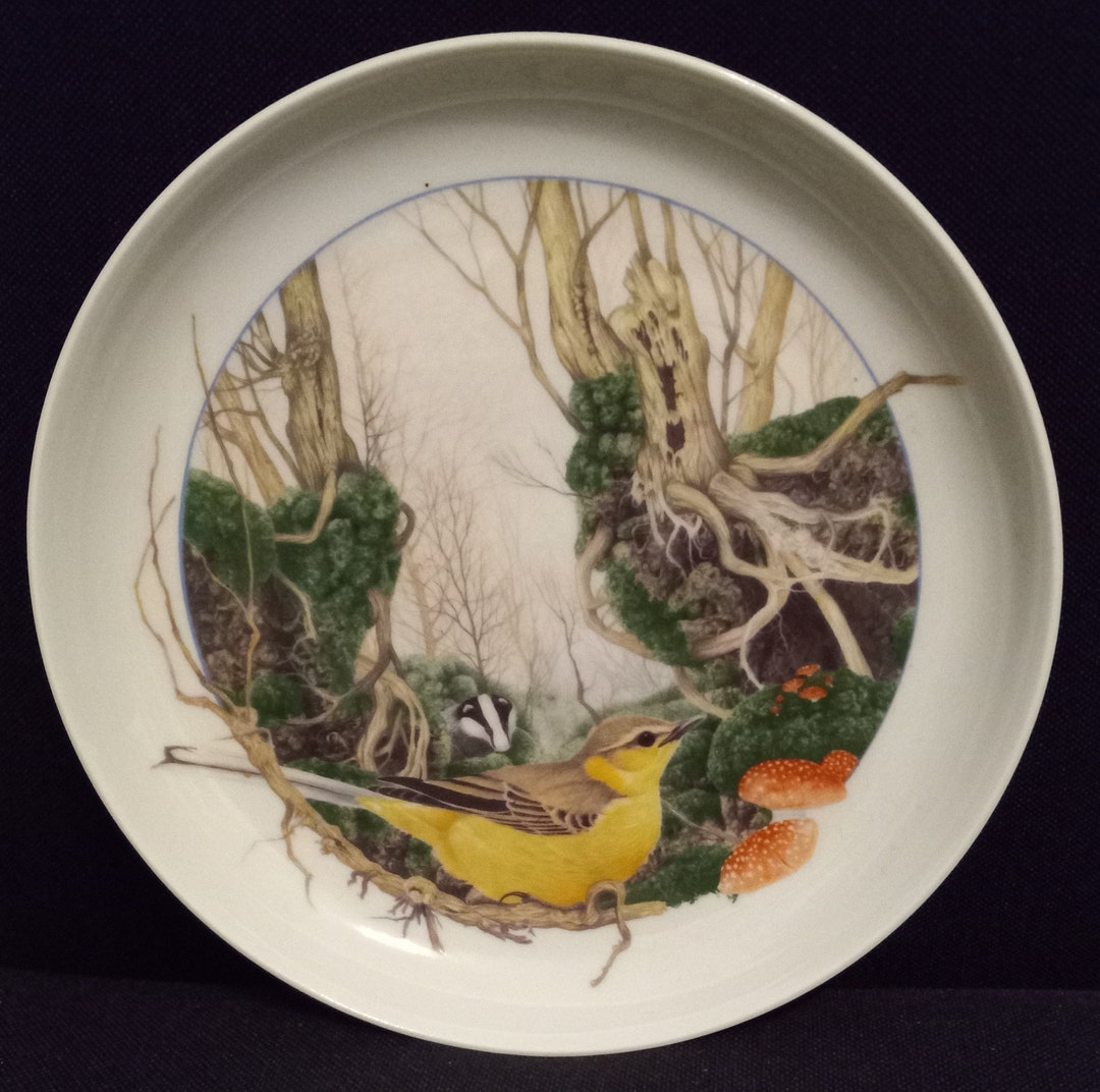 Тарелка фарфоровая, настенная винтажная. the Series puti жизни ways of ...