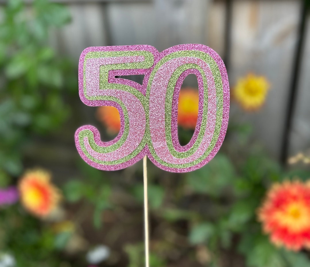 Customised Age Topper for Cakes, Bouquets and Vases - Etsy