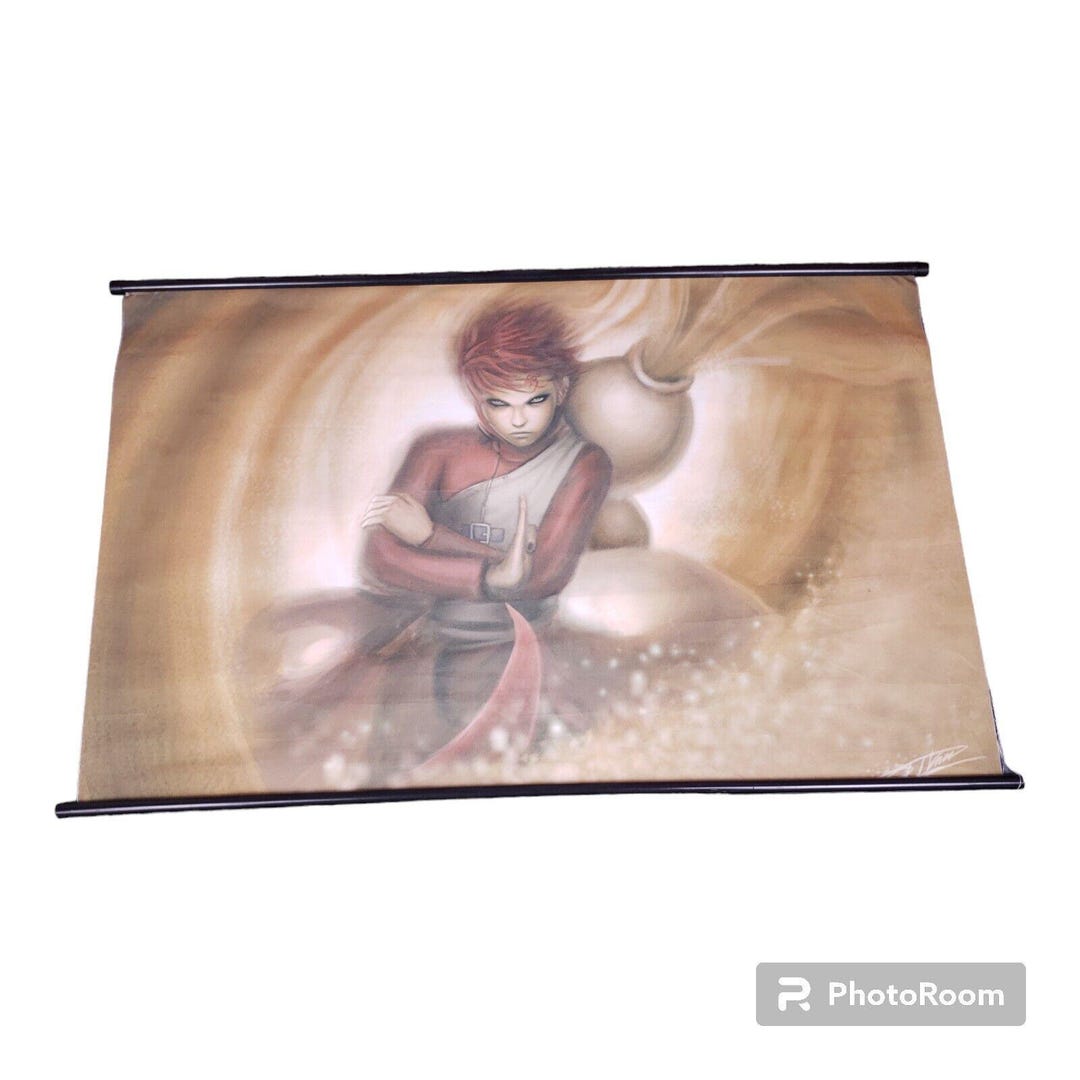 NARUTO Gaara Wall Scroll Banner Poster 35"x22" Anime - Etsy