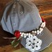 Ladies Pearl Baseball Hat, Ponytail, Distressed, Roses and Pearls, Lace ...