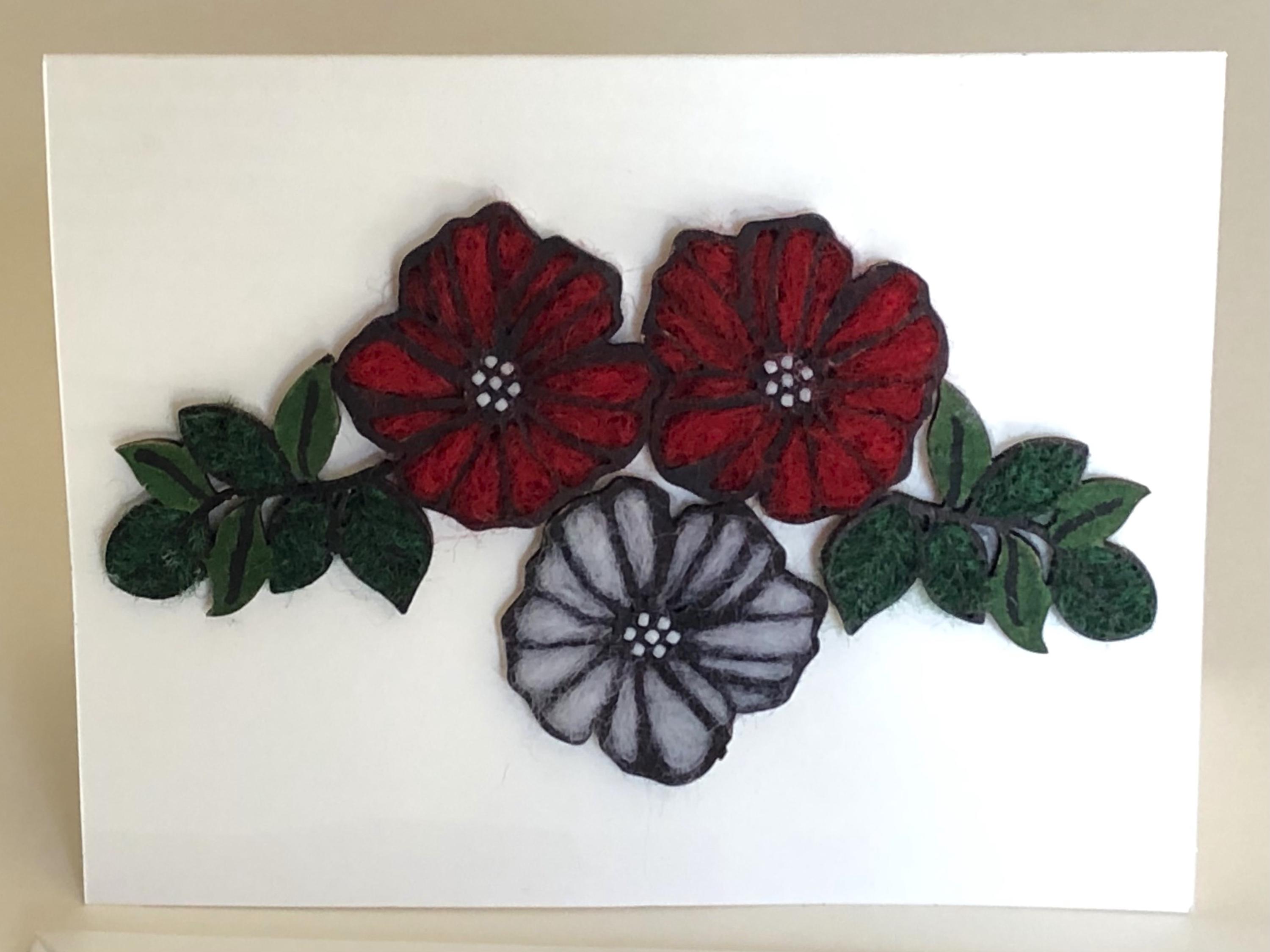 Christmas Flower Christmas Card, Note Card, Christmas Card, Holiday ...