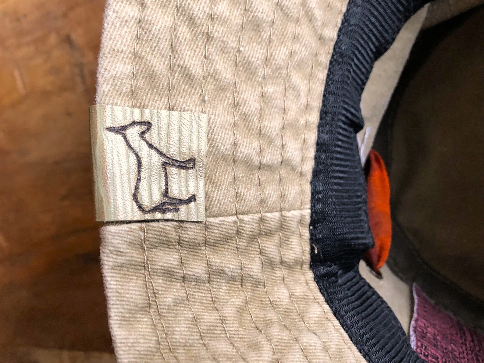 Ladies Praying Mantis Bucket Hat/beach/fishing, Khaki Colored, Hand ...