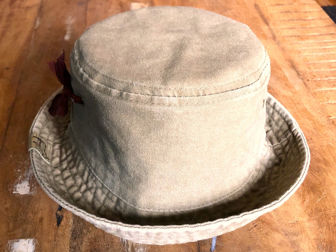 Ladies Praying Mantis Bucket Hat/beach/fishing, Khaki Colored, Hand ...