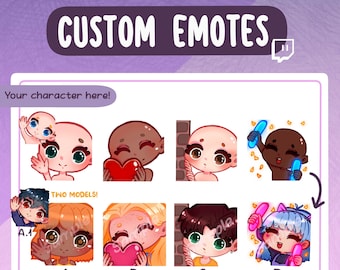Custom Emoticons Commission / Custom Emotes / YCH / Twitch - Etsy