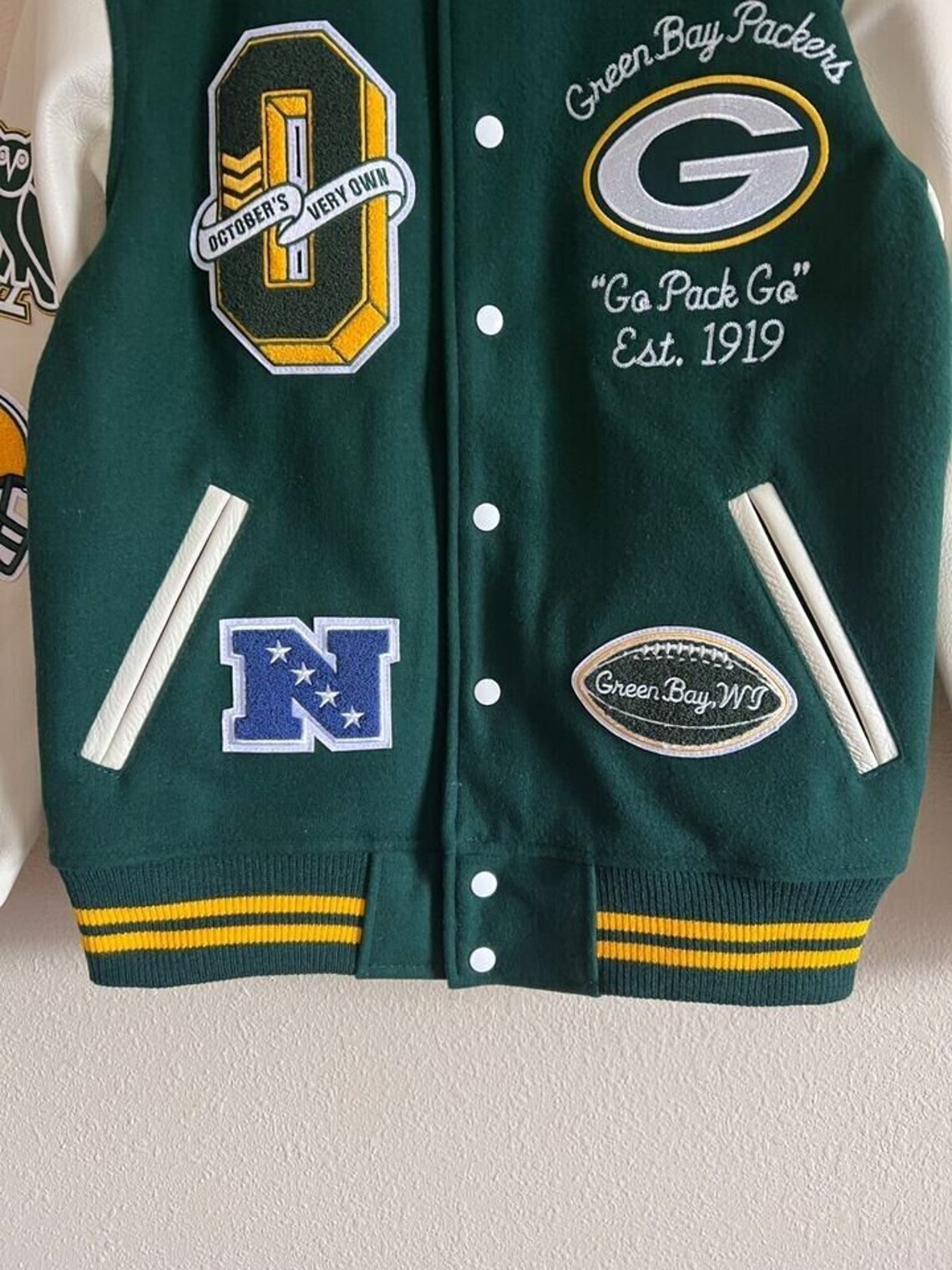 OVO X NFL Green Bay Packers Owl Jacket - Etsy