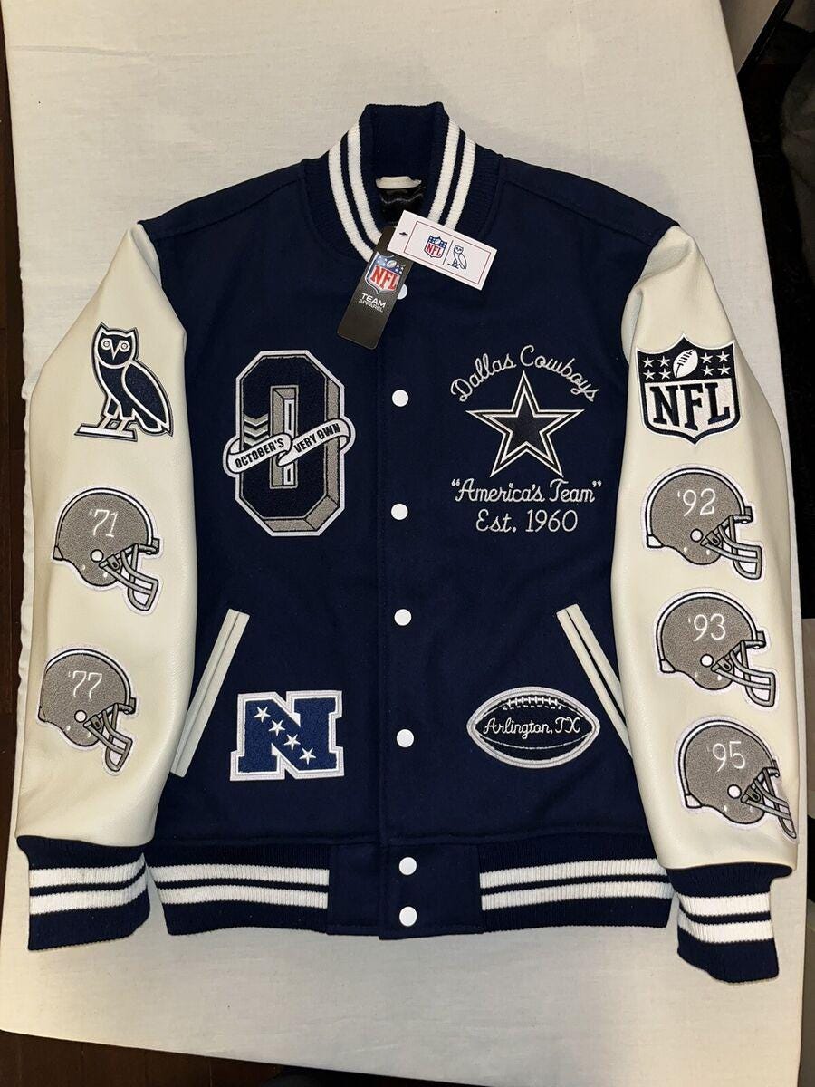 OVO X NFL Dallas Cowboys Unisex Varsity Jacket. Perfect Gift for That ...