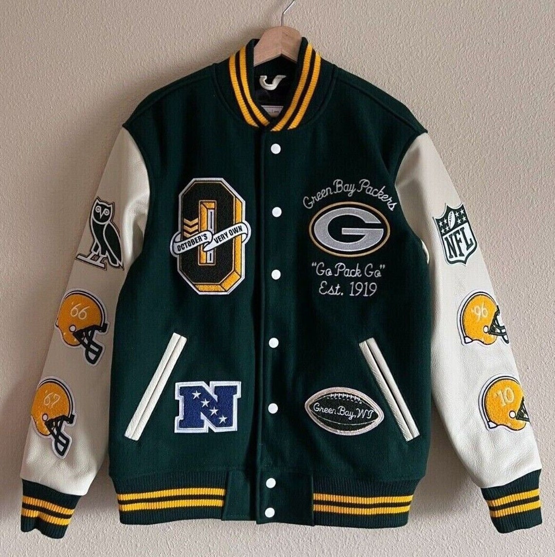 OVO X NFL Green Bay Packers Owl Jacket - Etsy