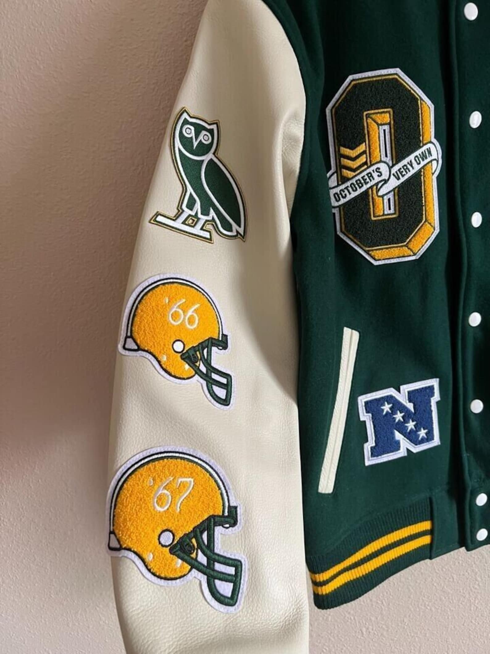 OVO X NFL Green Bay Packers Owl Jacket - Etsy
