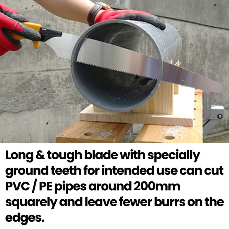 Z-saw PVC300 Pipe Saw, Japanese Pull Saw for PVC&PE Pipes Plastic and ...