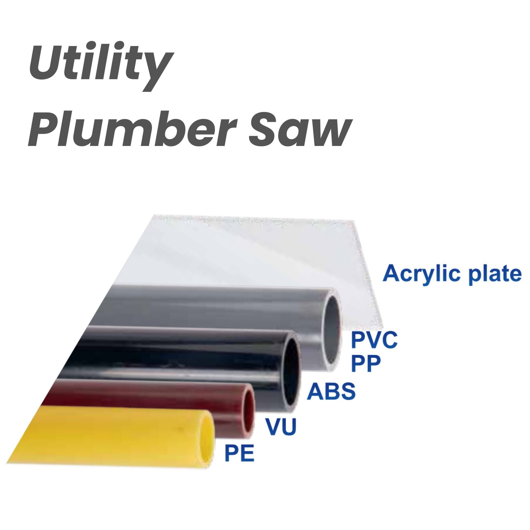 Z-saw PVC300 Pipe Saw, Japanese Pull Saw for PVC&PE Pipes Plastic and ...