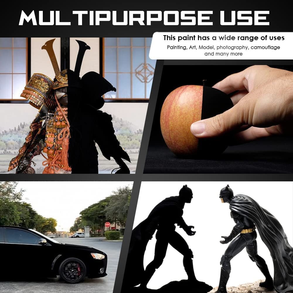 MUSOU BLACK PAINT Blackest Acrylic Paint 100ml Made in Japan - Etsy