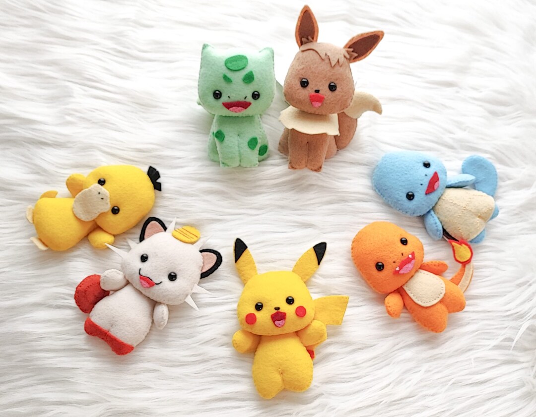 Pokémon, Pikachu, Charmander, Bulbasaur, Squirtle, Jigglypuff, Psyduck ...