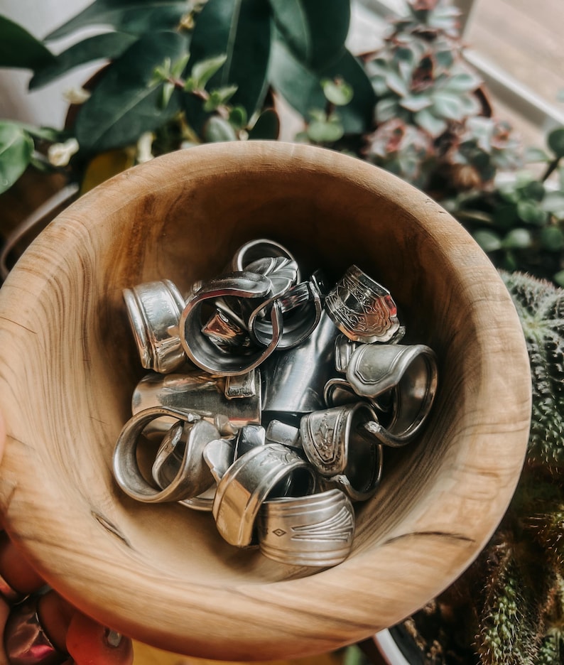 Mystery Spoon Rings || Made From Vintage Spoons and Forks - Etsy