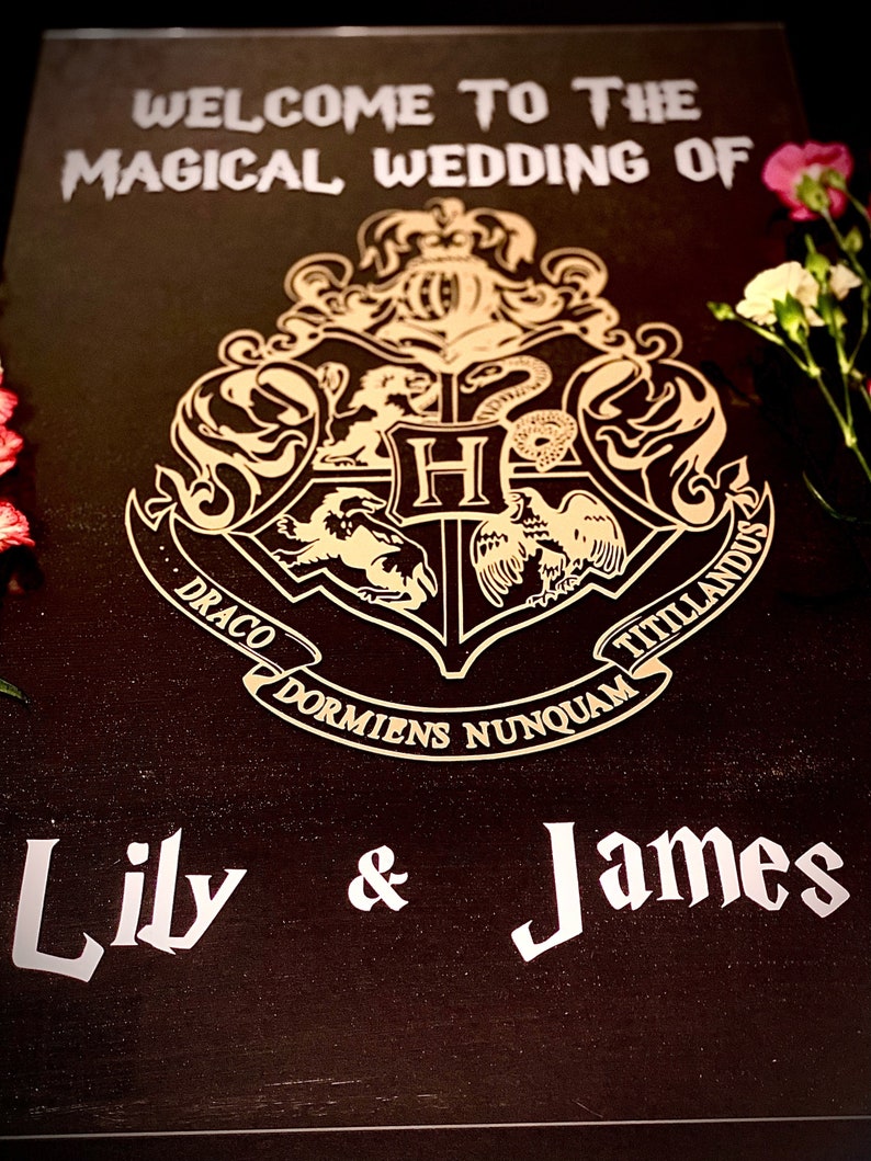 Hogwarts Wedding Welcome Sign - Etsy