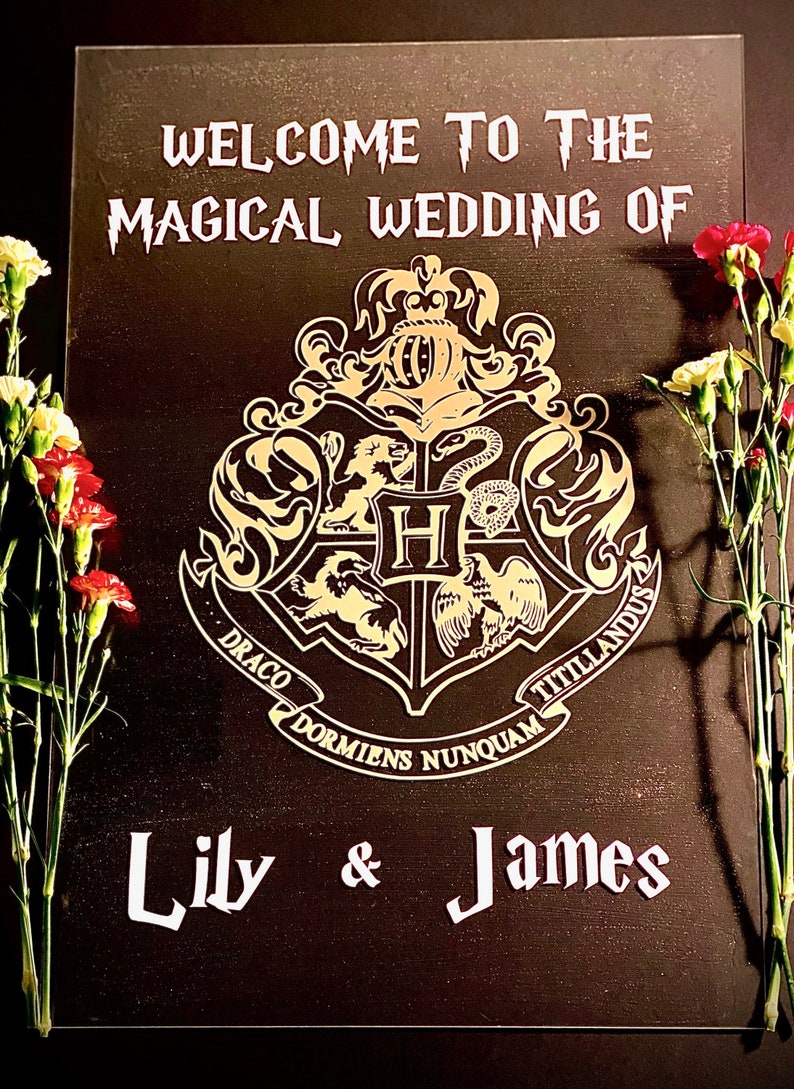 Hogwarts Wedding Welcome Sign - Etsy