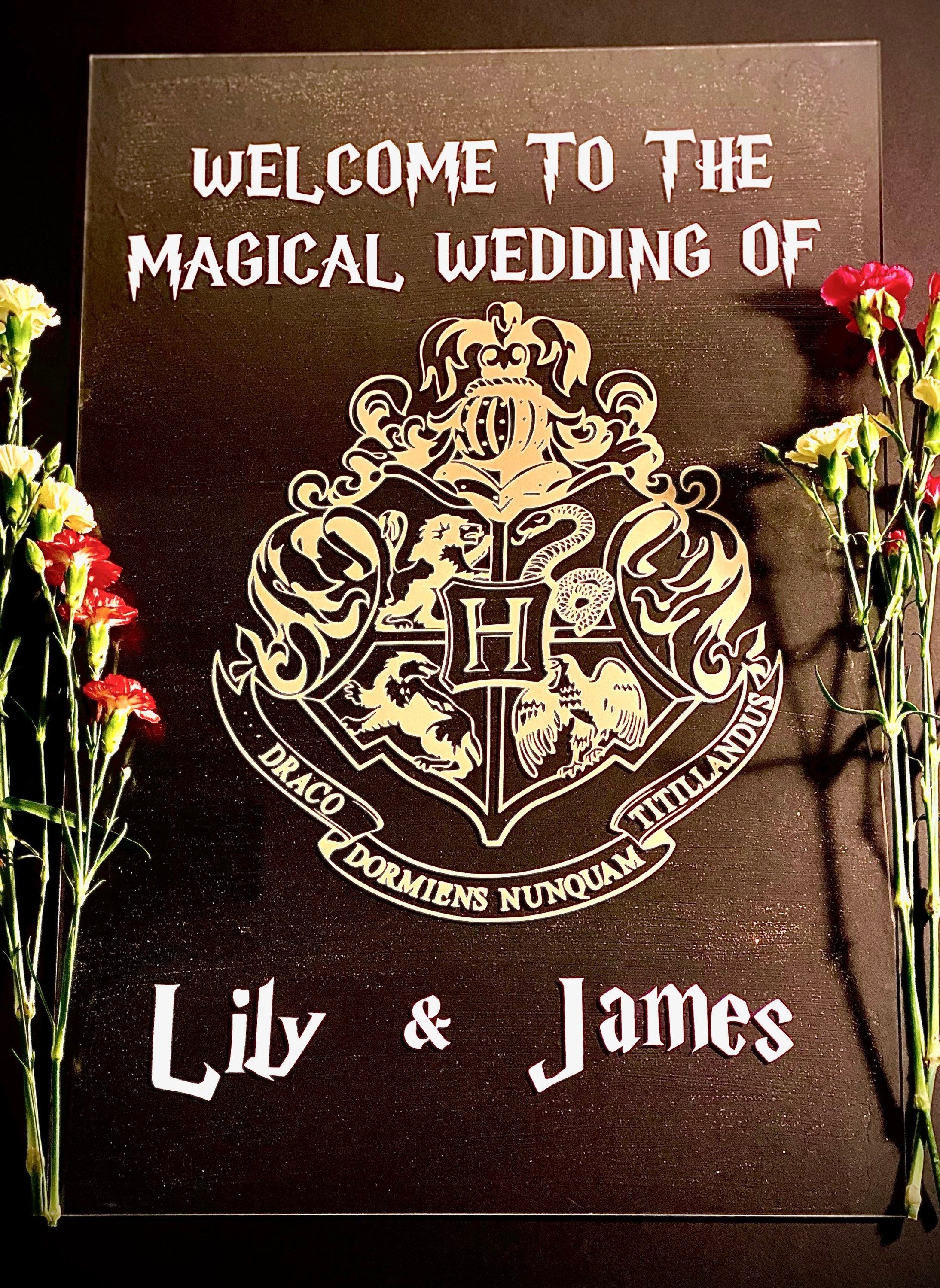 Hogwarts Wedding Welcome Sign - Etsy