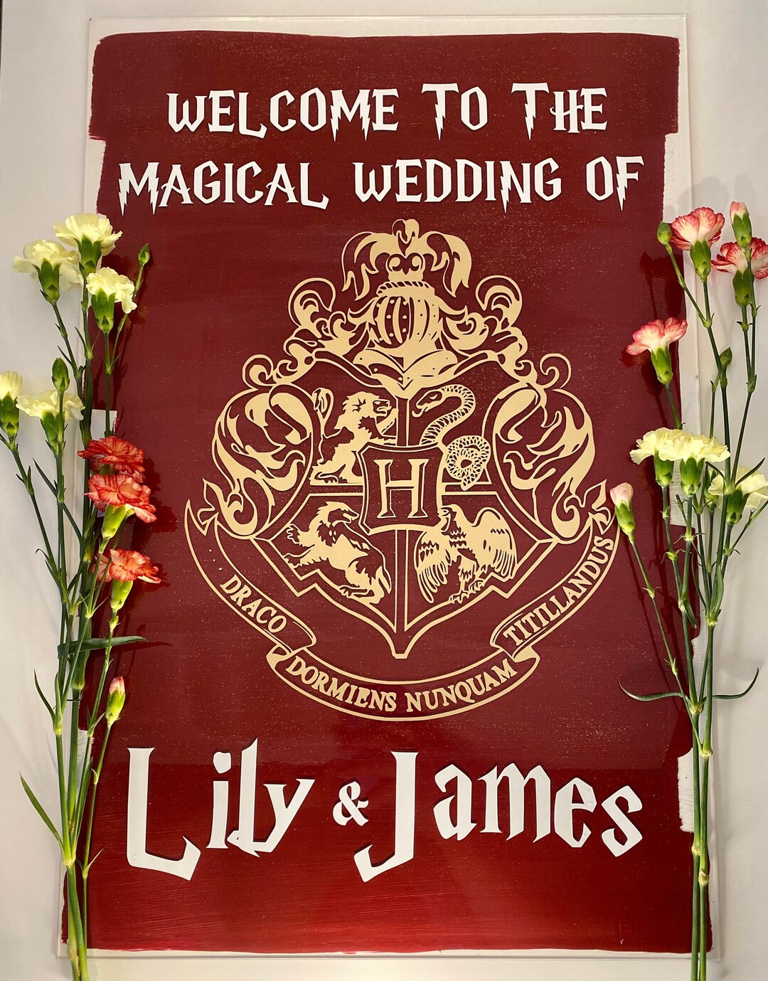 Hogwarts Wedding Welcome Sign - Etsy