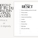Sunday Reset Checklist, Weekly Reset Checklist, Sunday Reset Printable ...