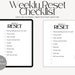 Sunday Reset Checklist, Weekly Reset Checklist, Sunday Reset Printable ...