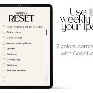 Sunday Reset Checklist, Weekly Reset Checklist, Sunday Reset Printable ...