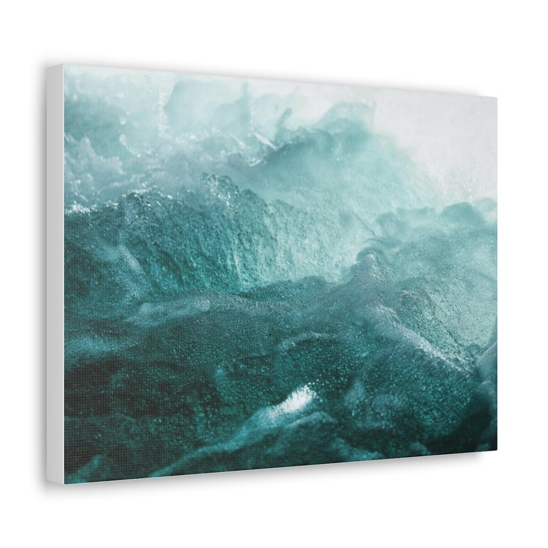 Calming Waves Painting Print, Blue Wall Art, Sea Painting Print, Water ...