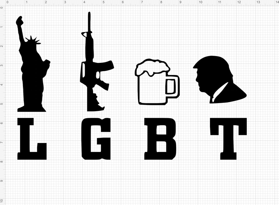 Liberty Guns Beer and Trump Decal Sticker - Etsy