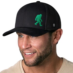 HAKA Green Sasquatch Hat, Bigfoot Embroidered Trucker Hat, Outdoor Hat ...