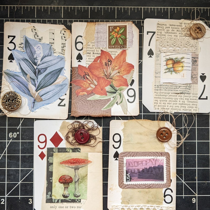 Altered Playing Card - Etsy