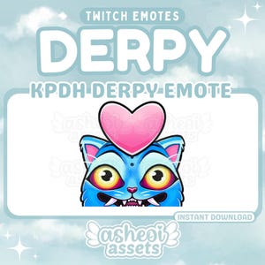Derpy the Tiger Heart Emote | Twitch, Youtube, Discord Emote | Kpop ...