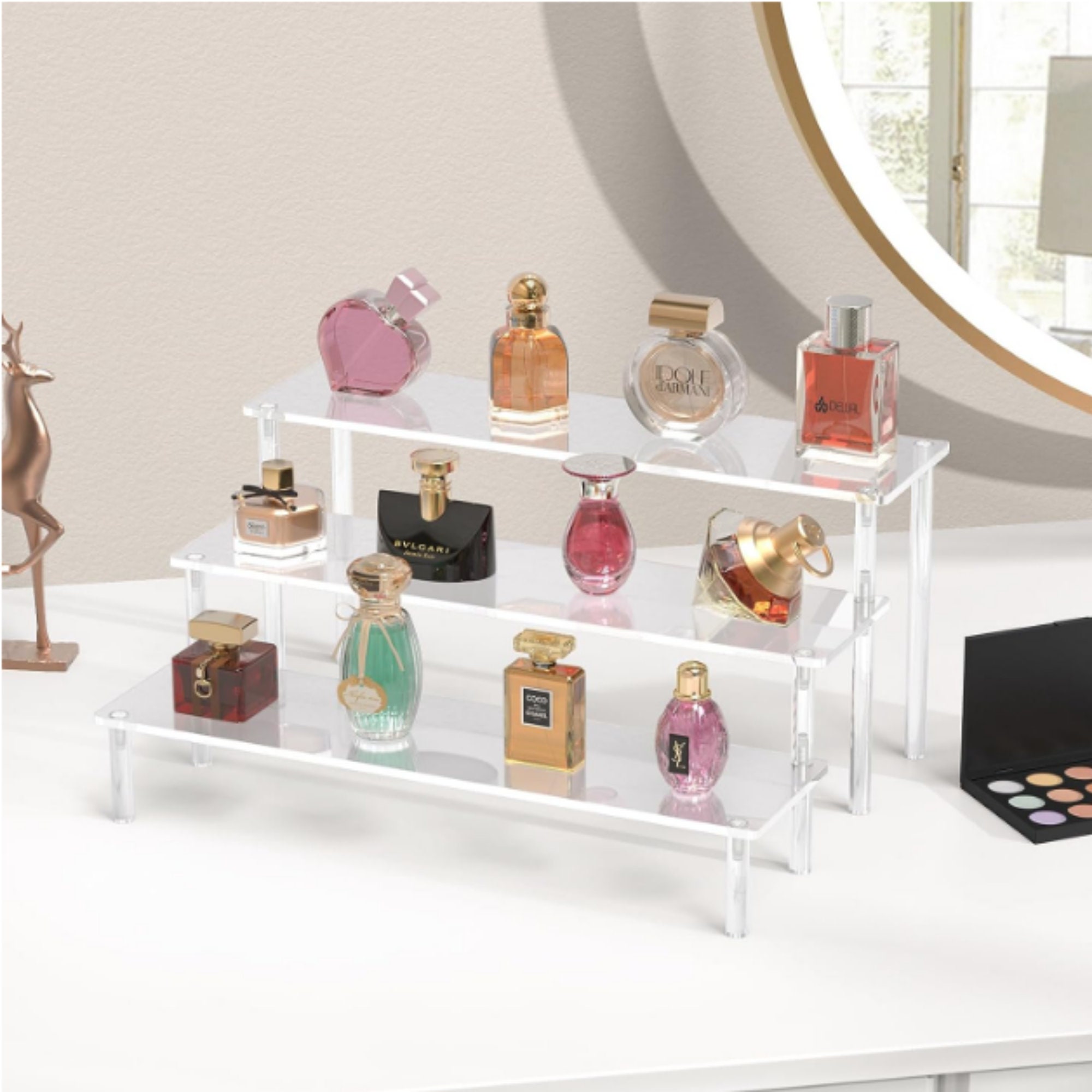 Acrylic Display Risers 3 Tier Perfume Organizer Stand Clear - Etsy