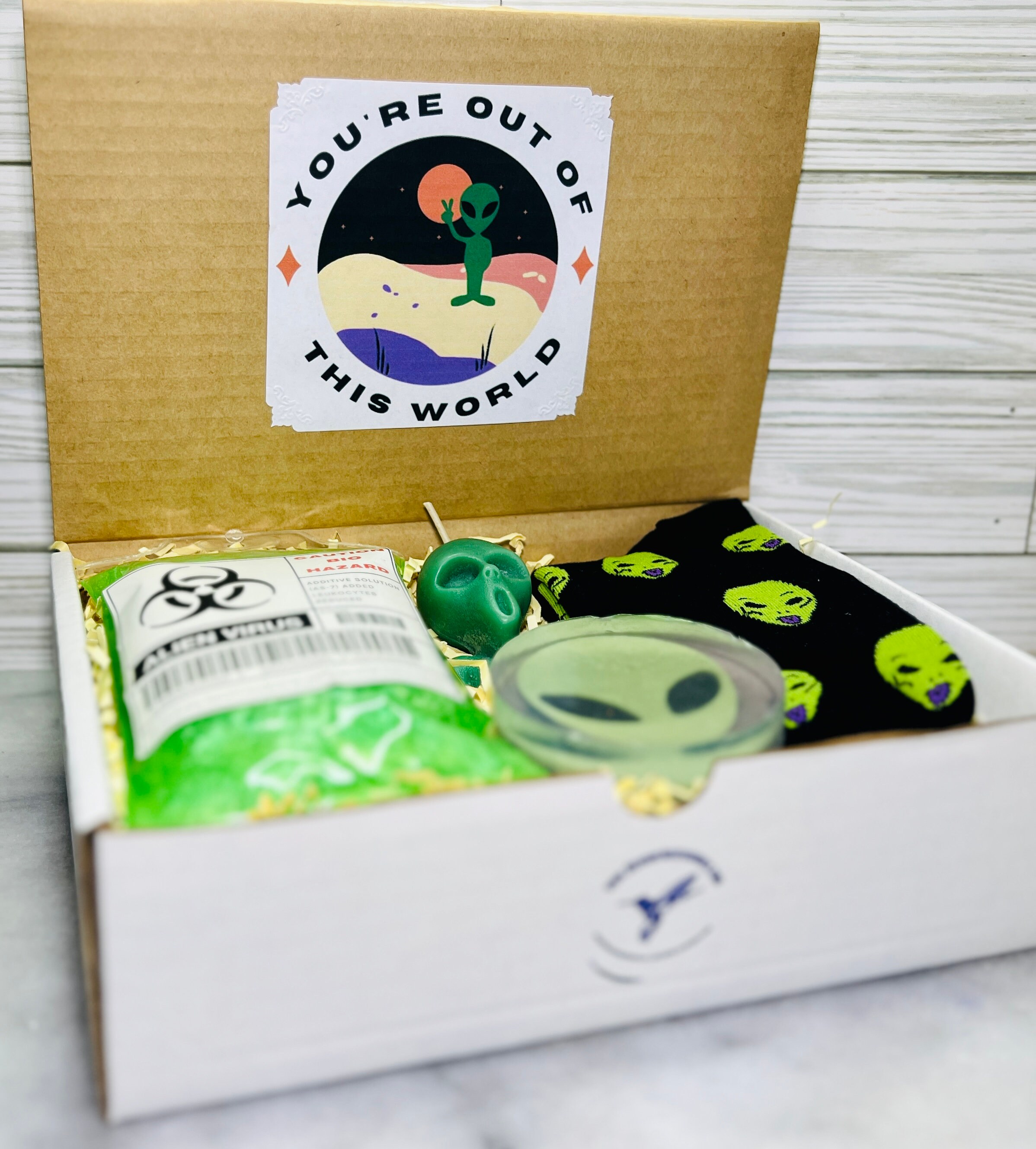Alien Virus Gift Set You're Out of This World Alien Gift Set Thank You ...