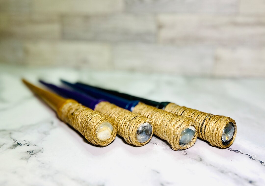 Magic Wand Plastic and Hemp Twine Wand Hand-wrapped Hemp Twine Plastic ...