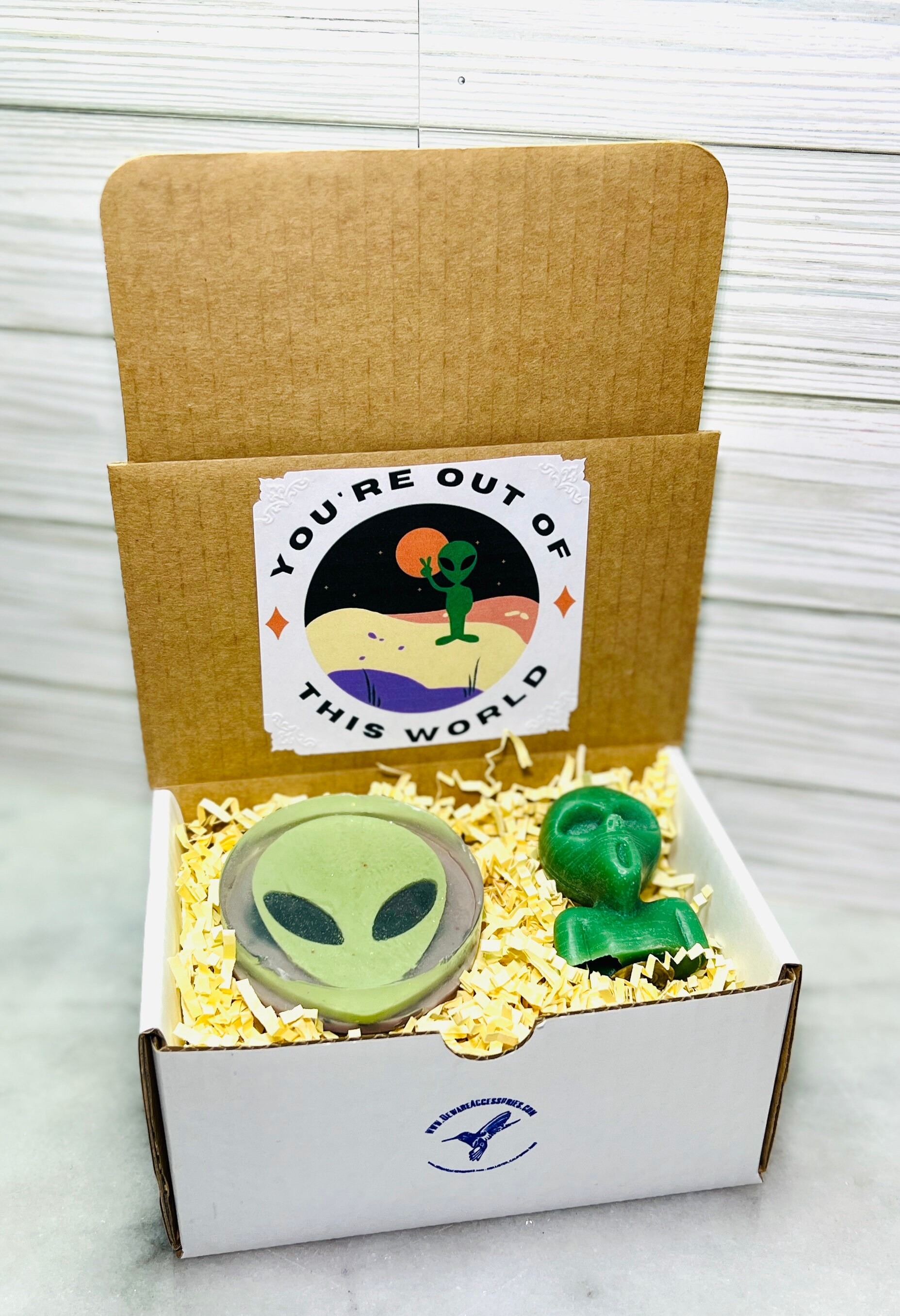 You're Out of This World Personalized Gift Set Alien Candle and Soap ...