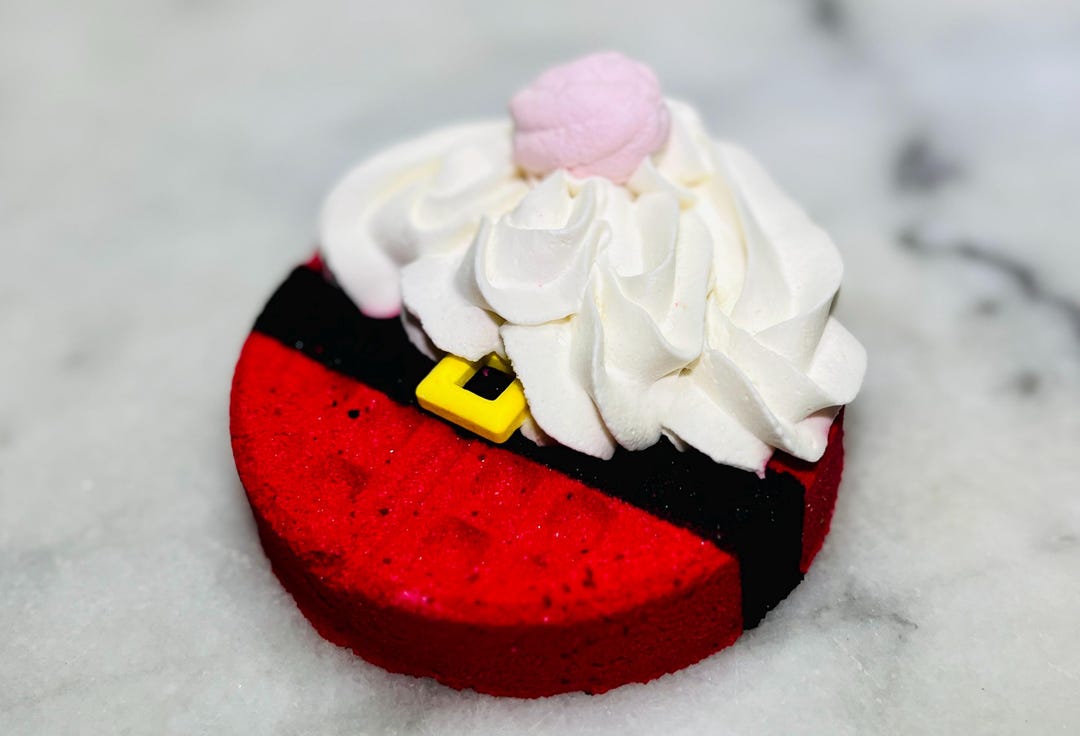 Santa Bath Bomb Large Bath Bubble Bath Bomb Santa Claus Large Bubble ...