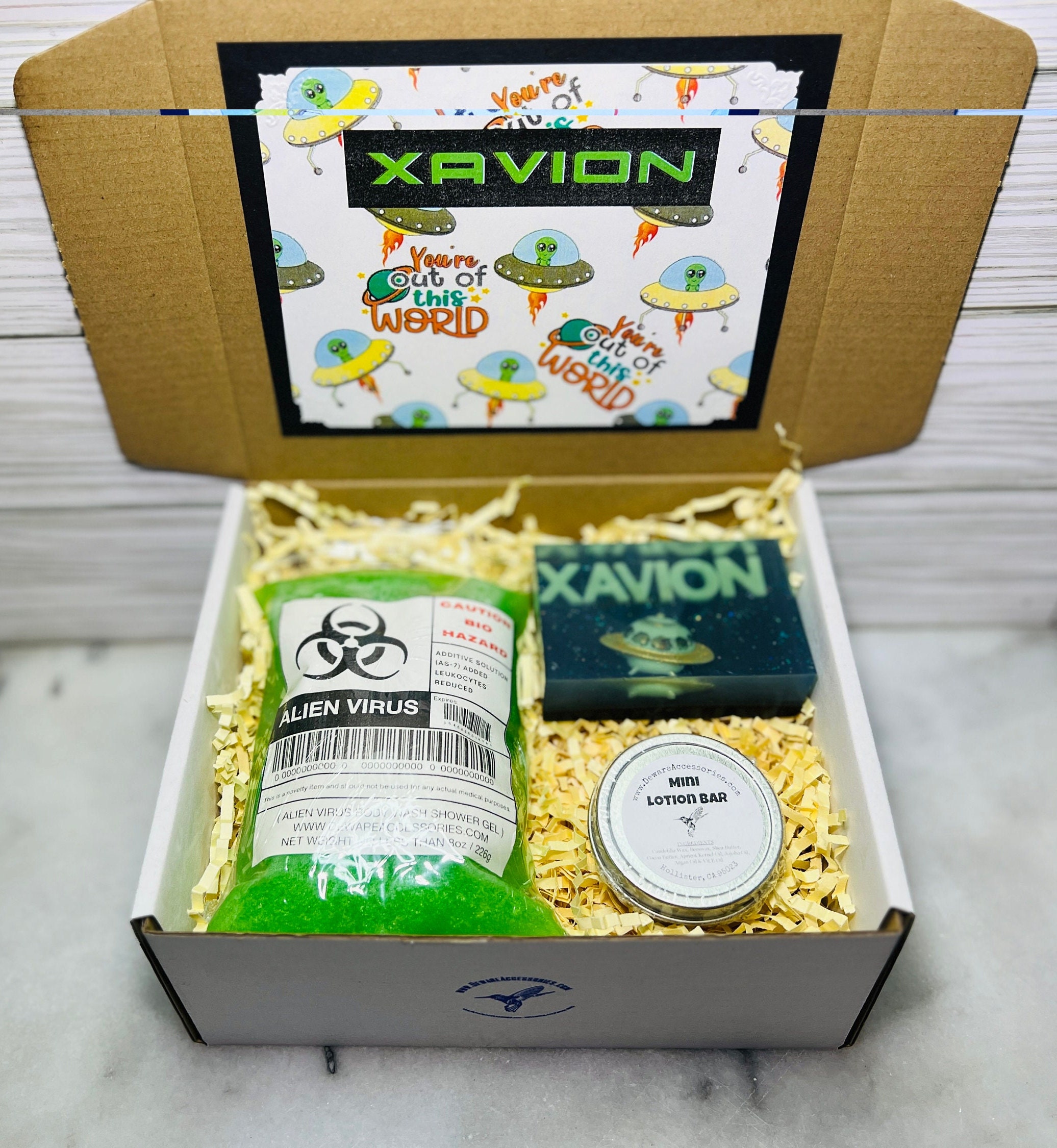 Alien Virus Gift Set You're Out of This World Alien Gift Set Thank You ...