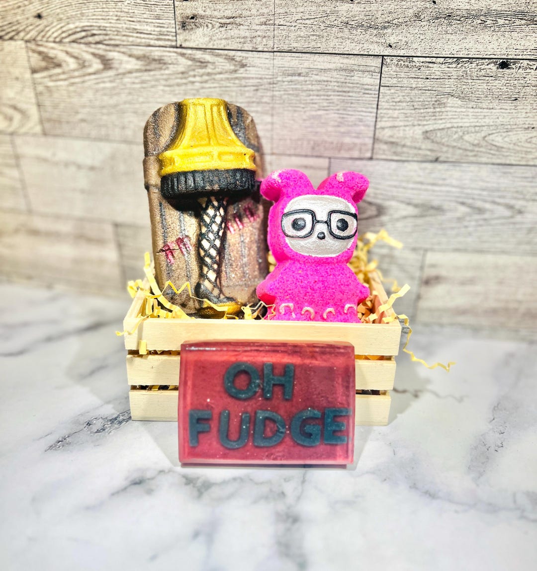 Christmas “oh Fudge” Bath Gift Set Oh Fudge Soap Bar Ralphie Bunny Suit ...