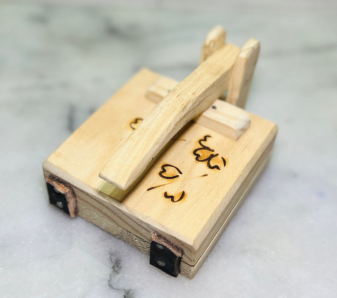 SMALL Tortilla Press | Hearts Flower Design Tortilla Press | Small ...
