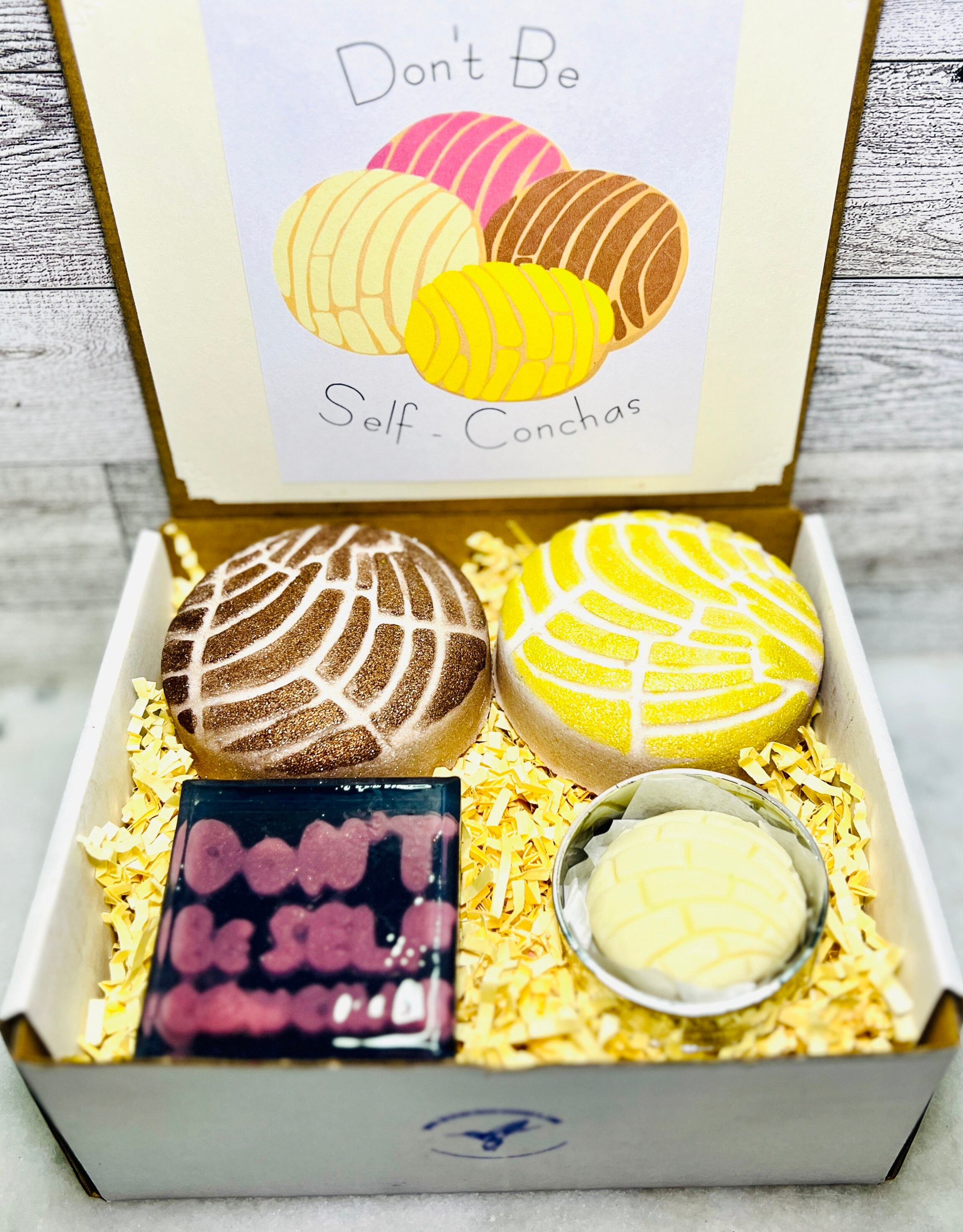 Don't Be Self-conchas Gift Set Concha Gift Pan Dulce Bath Gift Set Pan ...