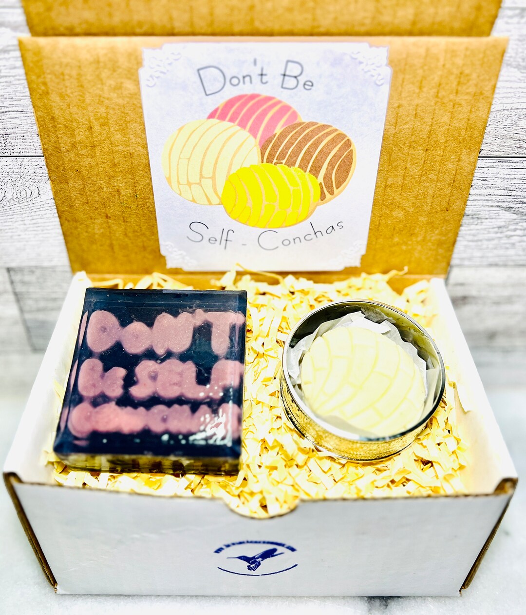 Don't Be Self-conchas Soap & Lotion Bar Set | Pan Dulce Gift | Concha ...