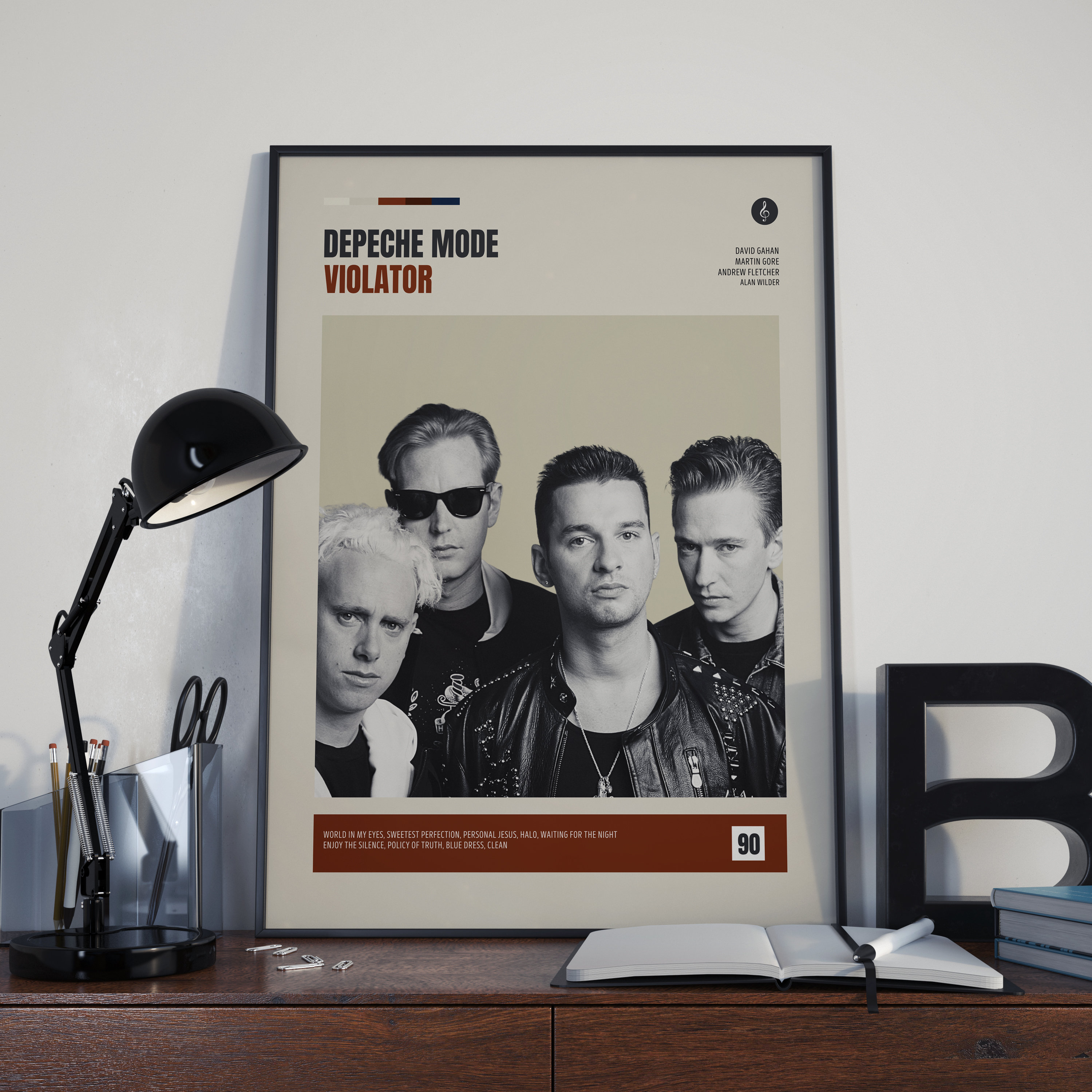 DEPECHE MODE, Violator, Retro Musik Poster verkauft von Kaja Celestia ...