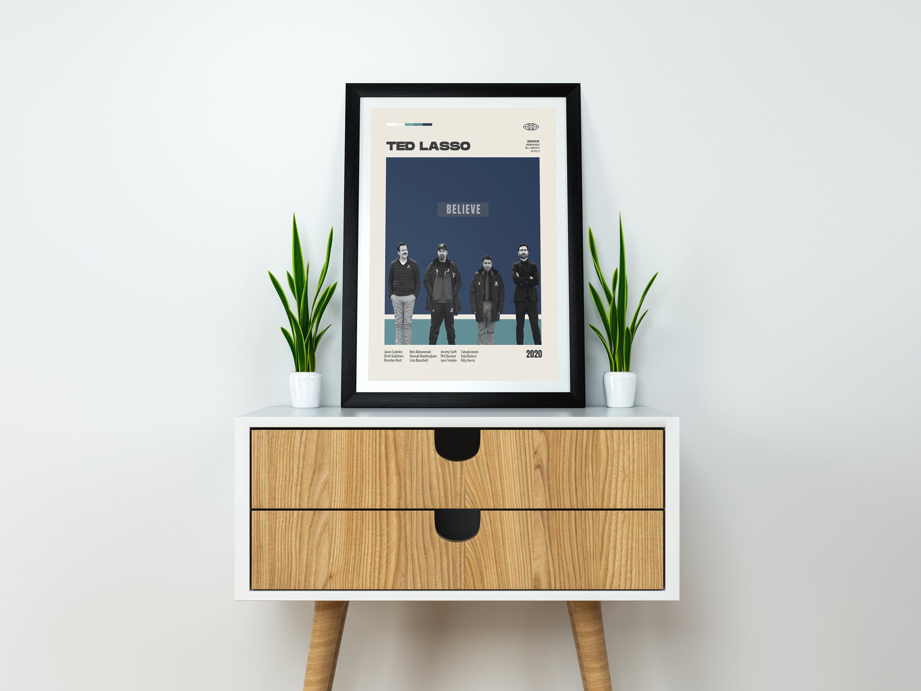 Ted Lasso Poster, Brendan Hunt, Retro Tv Series Poster