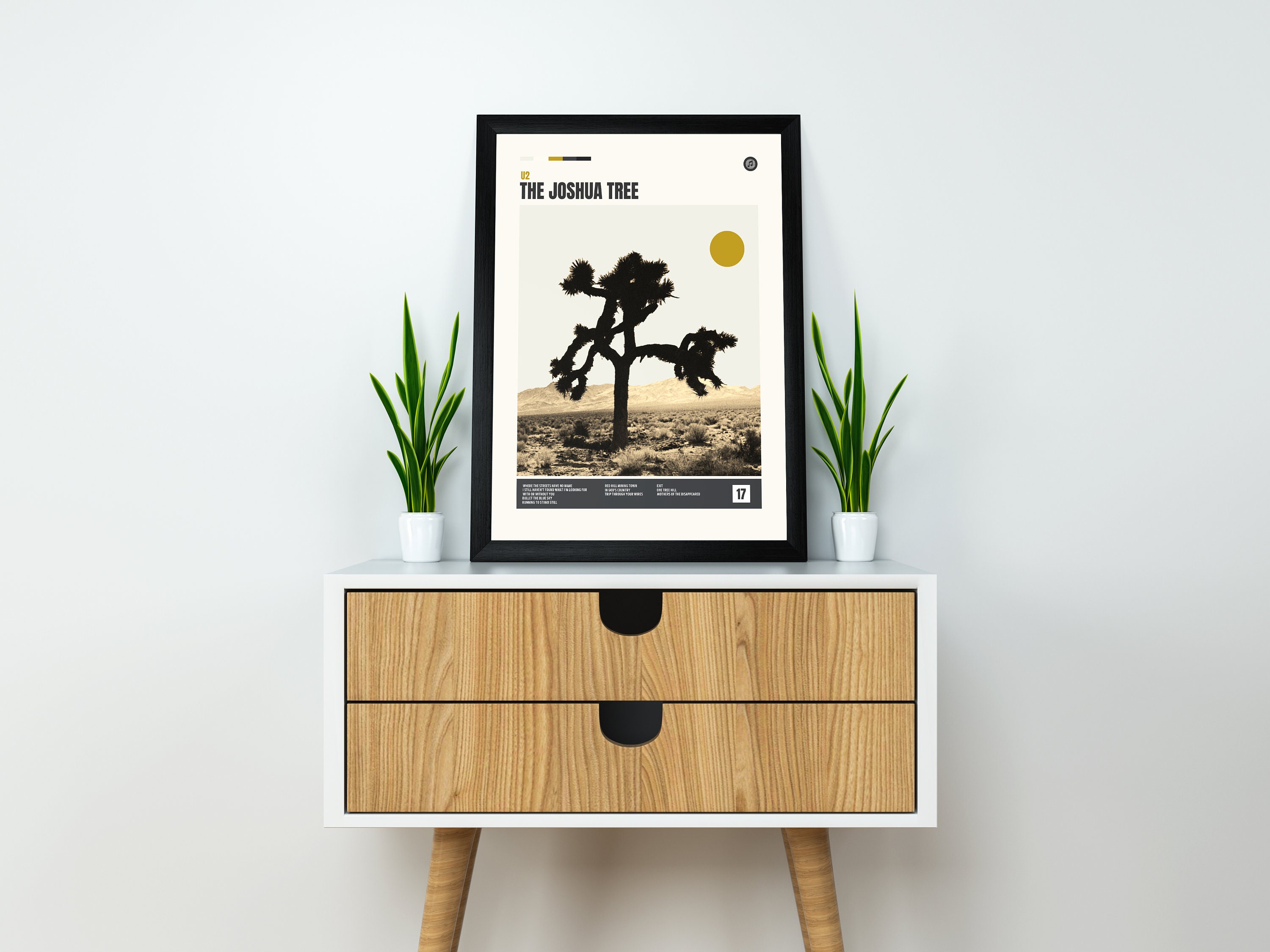 U2 Posters, The Joshua Tree Poster, U2, The Joshua Tree, Retro Music ...