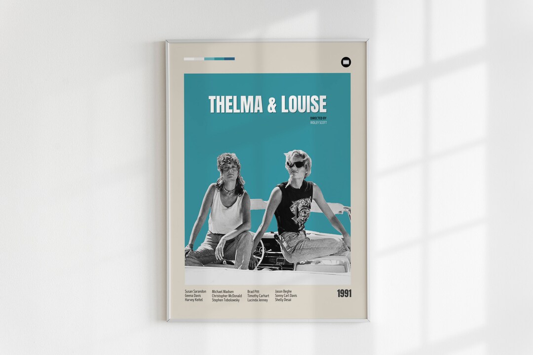 Thelma and Louise Poster, Ridley Scott, Vintage Inspired Movie, Wall ...