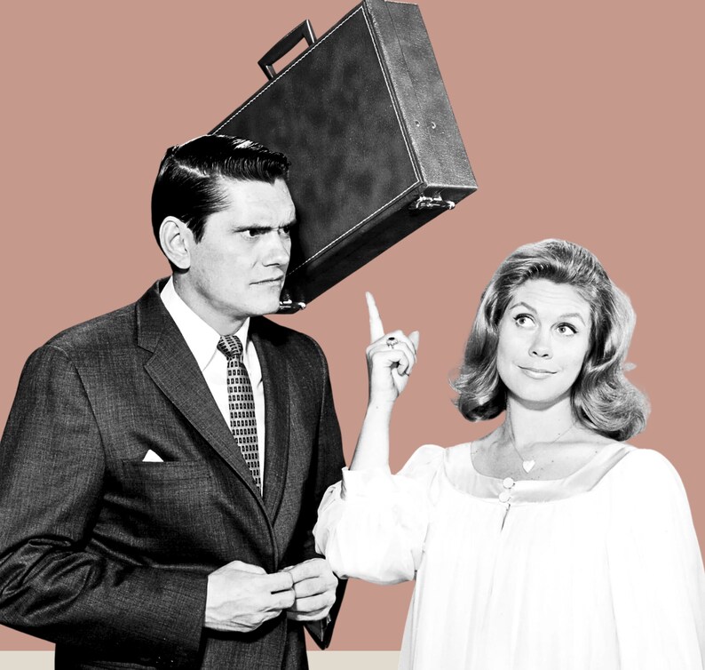 Bewitched Poster, Sol Saks, Minimalist Tv Series Poster, Wall Art Print ...
