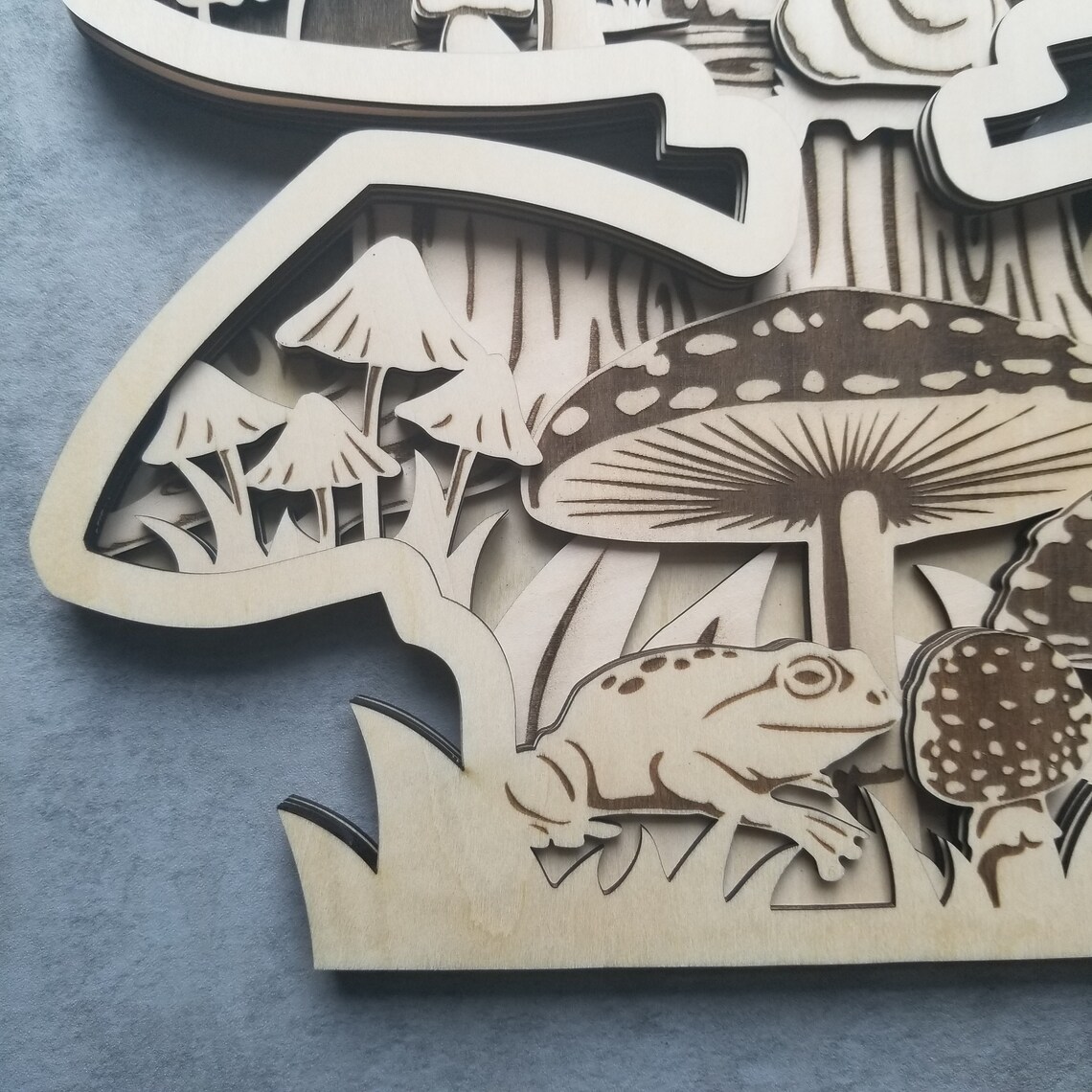 Mushroom 5 Layer Art Piece SVG Laser Cut Digital Vector File - Etsy