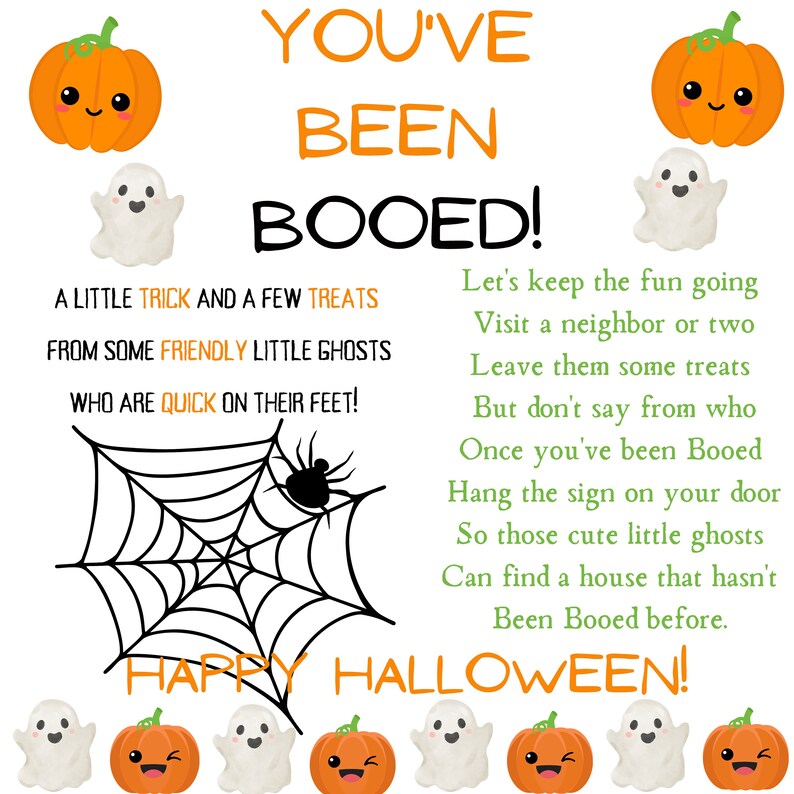 You've Been Booed Halloween Digital Print at Home - Etsy