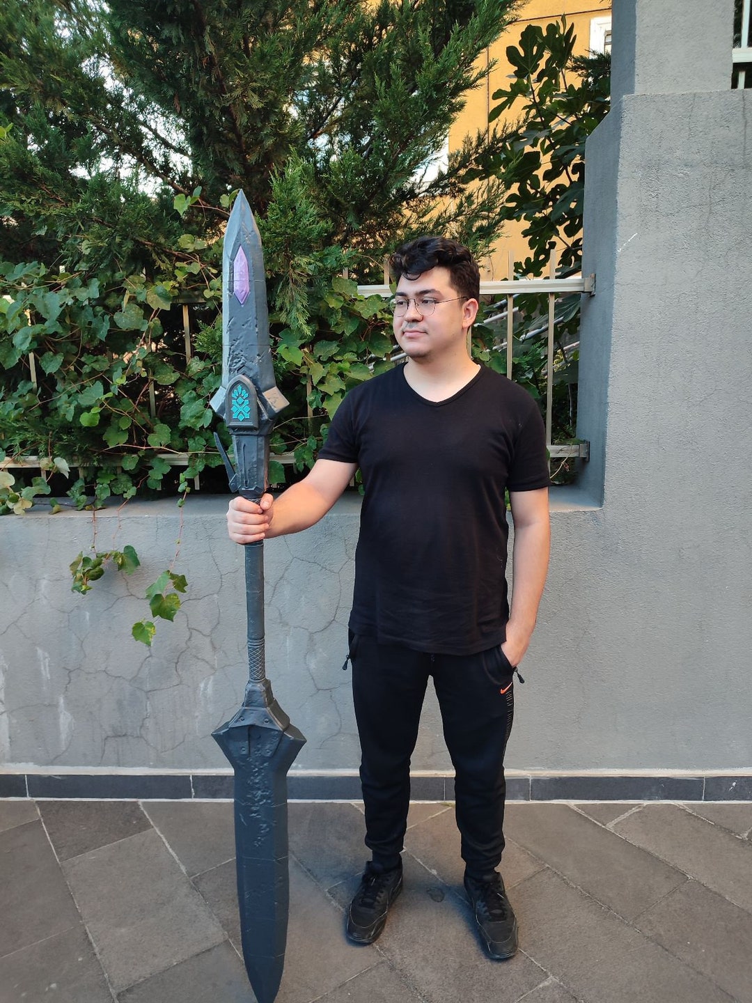 Black Steel Glaive Monster Hunter World / High Quality 1:1 Scale ...