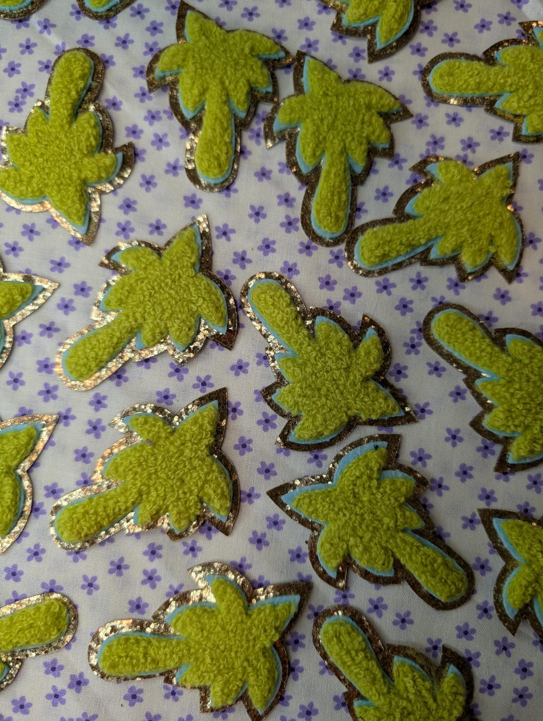 Palm Tree Self-adhesive Patch (set of 10) - Etsy