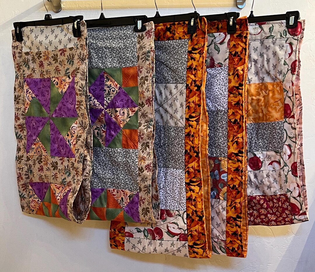 Custom Made Quilted Table Runners. Measuring From 48-58" Long by 12-15 ...